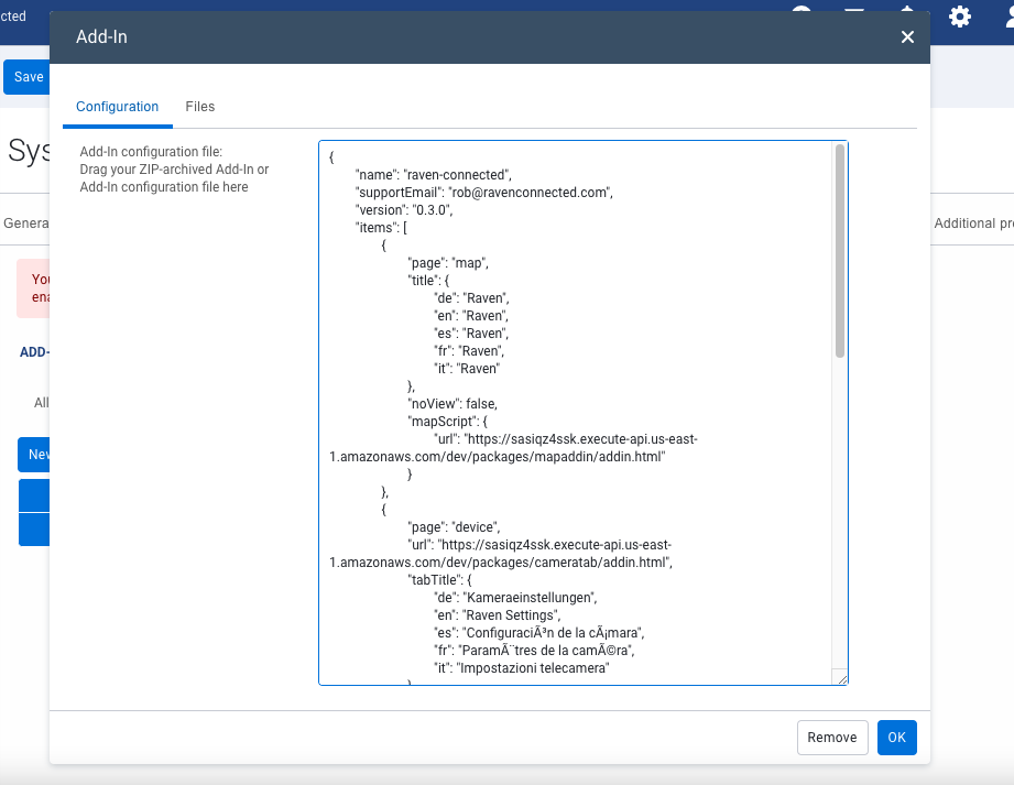 Geotab Integration Add-In Guide – TELUS | Raven